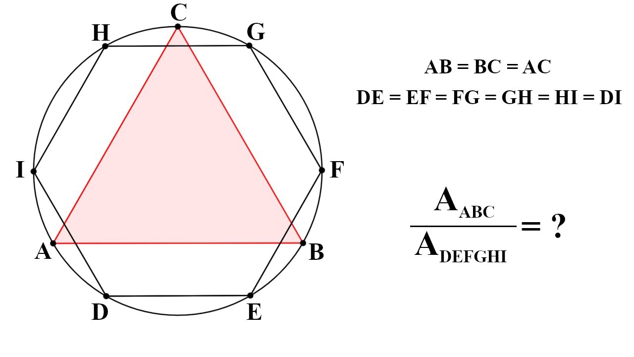 [Matematica] Determinare il rapporto tra l'area del triangolo e quella ...