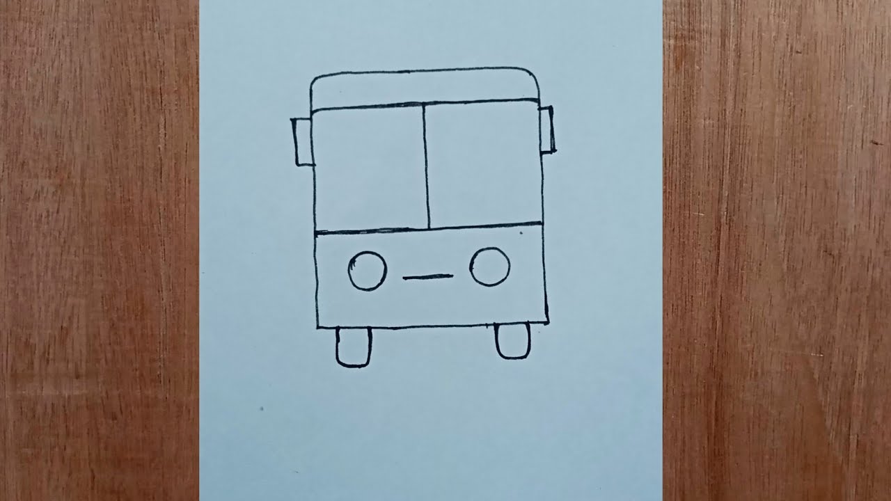 How to draw a Bus Step by Step || Bus Drawing Easy - YouTube