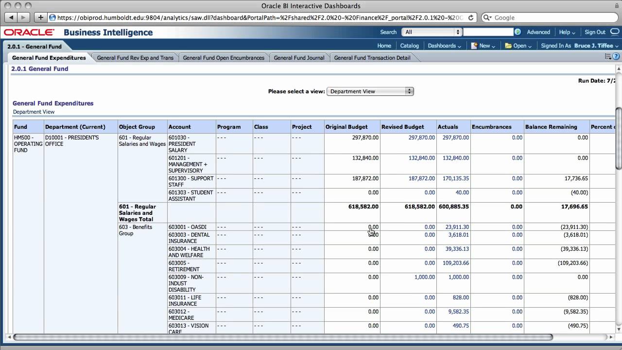 HSU: Oracle Business Intelligence (OBI): Lesson 1 - YouTube
