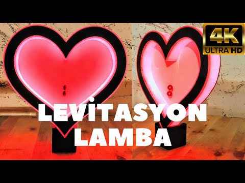Levitasyon Lamba | Manyetik Lamba | Pleksi Gece Lambası