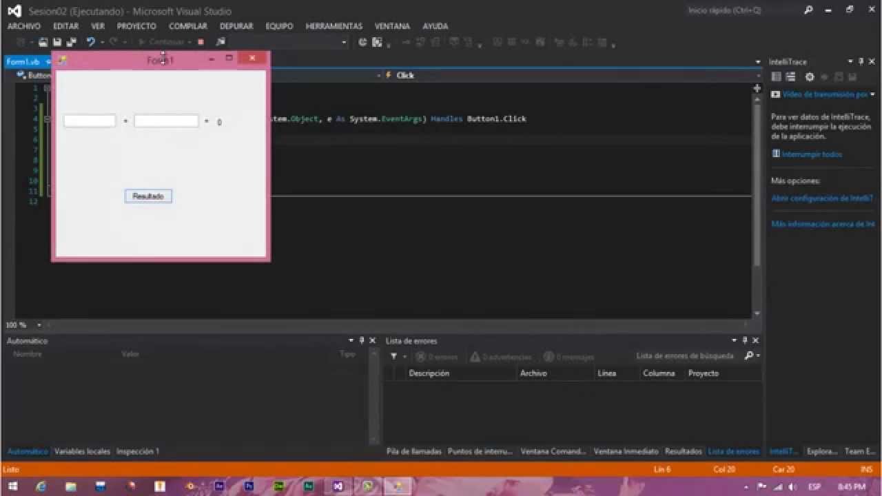 Curso Visual Studio - Básico Sesión 02/3 - YouTube