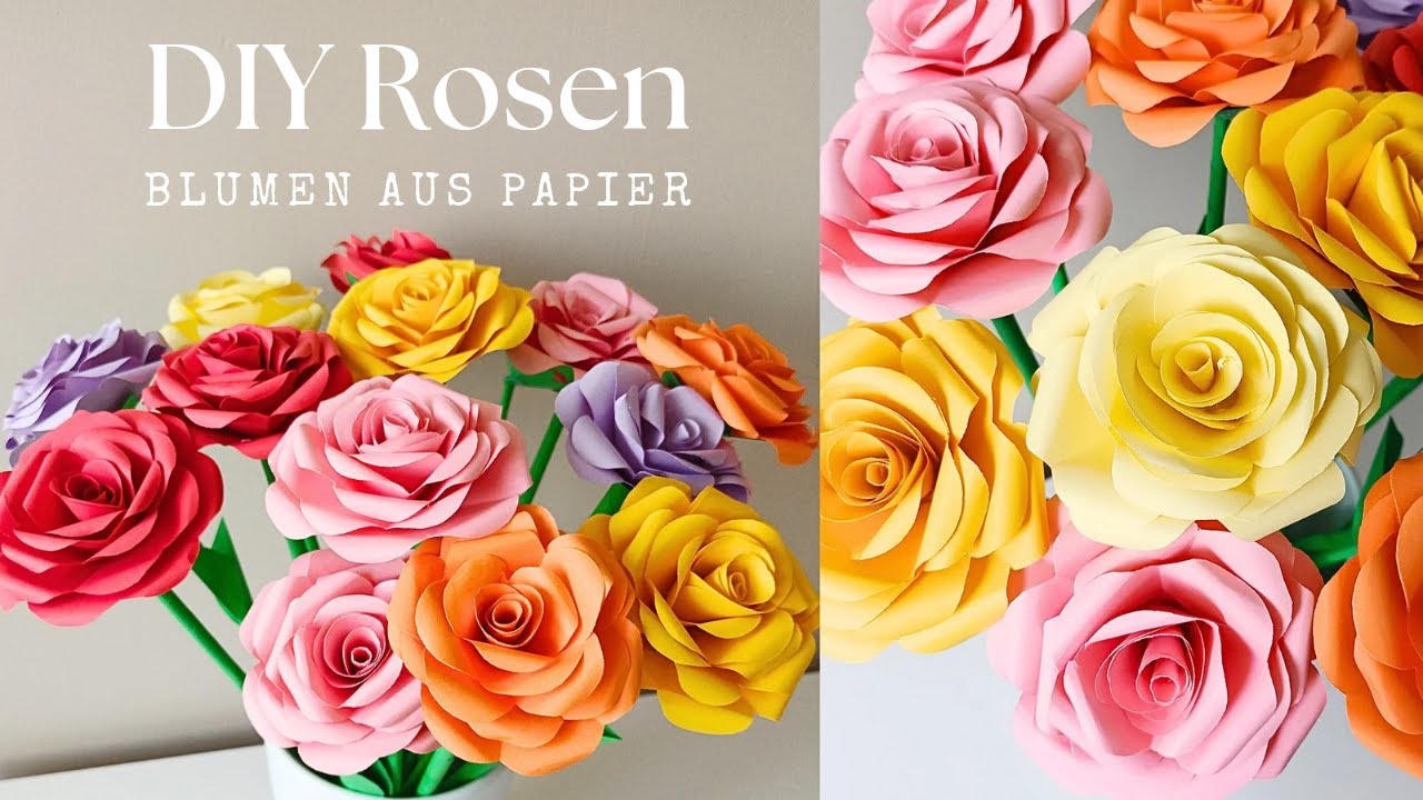 40 Rose Aus Papier Basteln Tassimocoffeemakerordernow