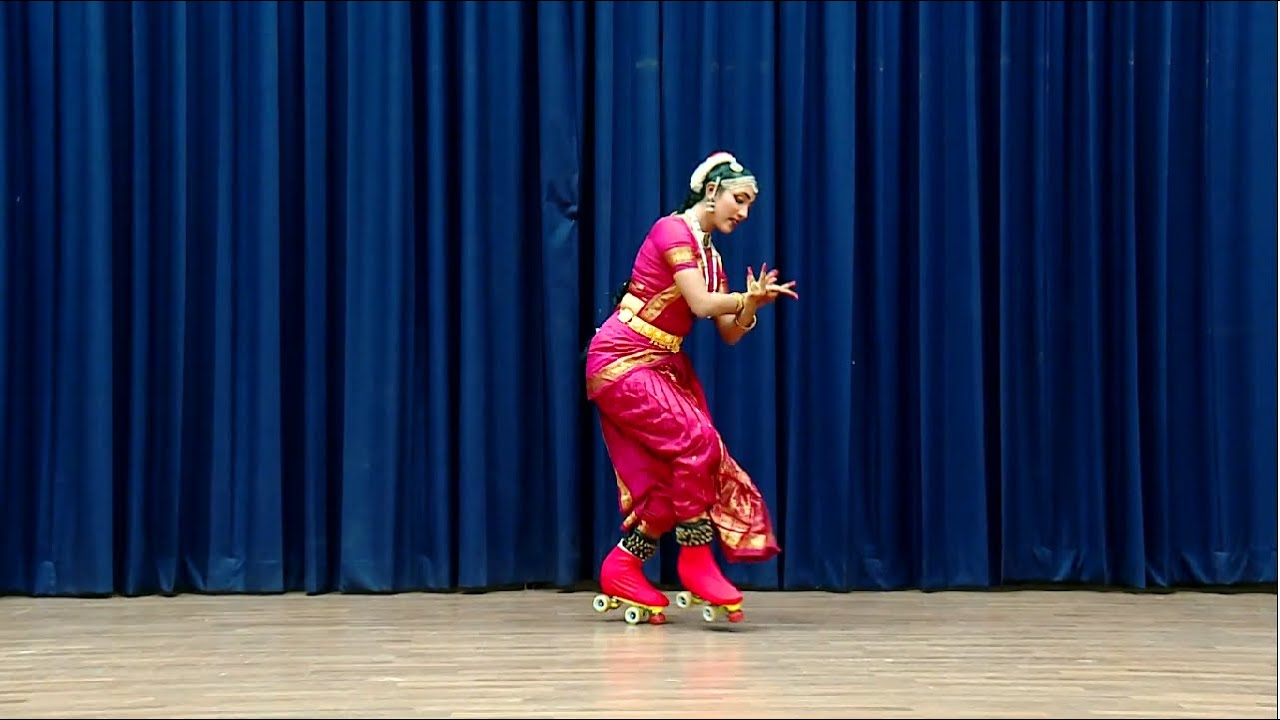 Dance on skates | Skate dancing by Reethu Dinesh - YouTube