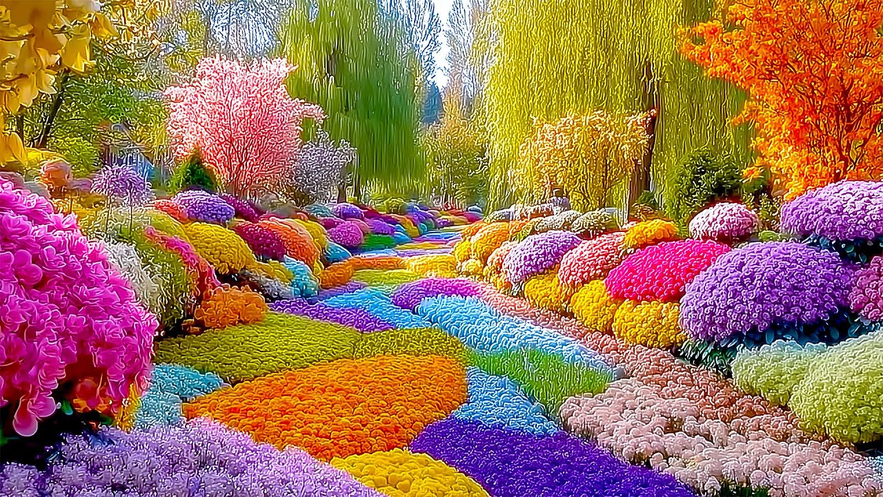 The Most Beautiful Garden in Bloom 🌿 Nature’s Most Colorful Masterpiece ...