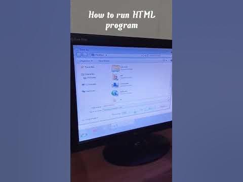 Tutorial To Save And Run Html Program Made In Notepad.#computer # 