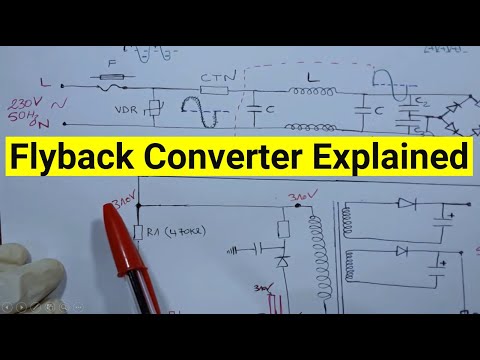 Power Electronics - Flyback Converter Schematics Explained - Electronic Components - YouTube