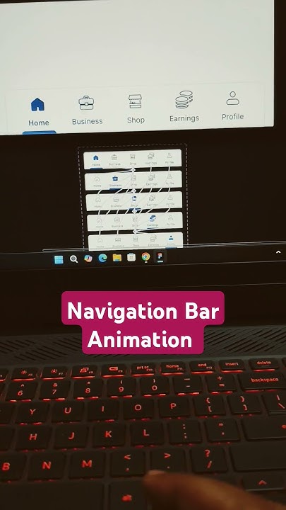 Bottom navigation bar animation | Figma #animation #figma - YouTube