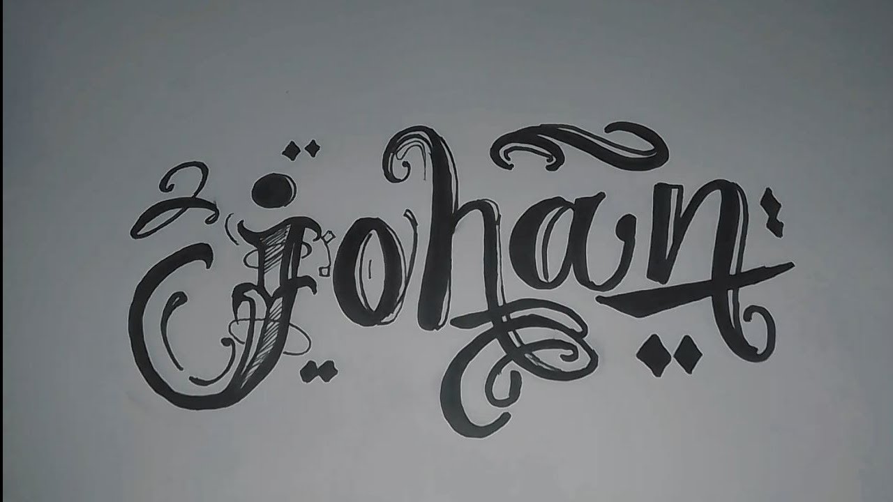 DIY 🔴 ESTILO DE LETRAS "JOHAN" // ARTES !!! - YouTube