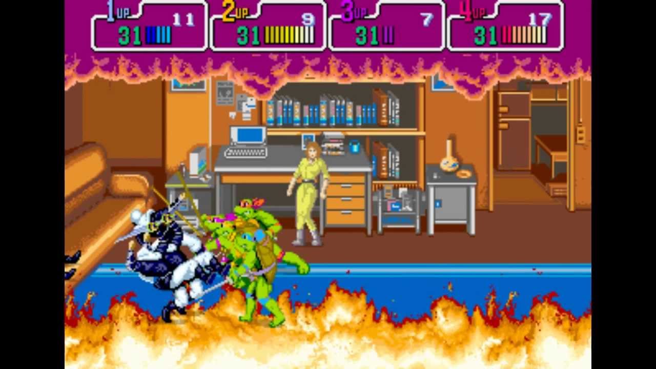 Let's Play 1989 TMNT Arcade - Episode 1 - Lets rock steady to some ...