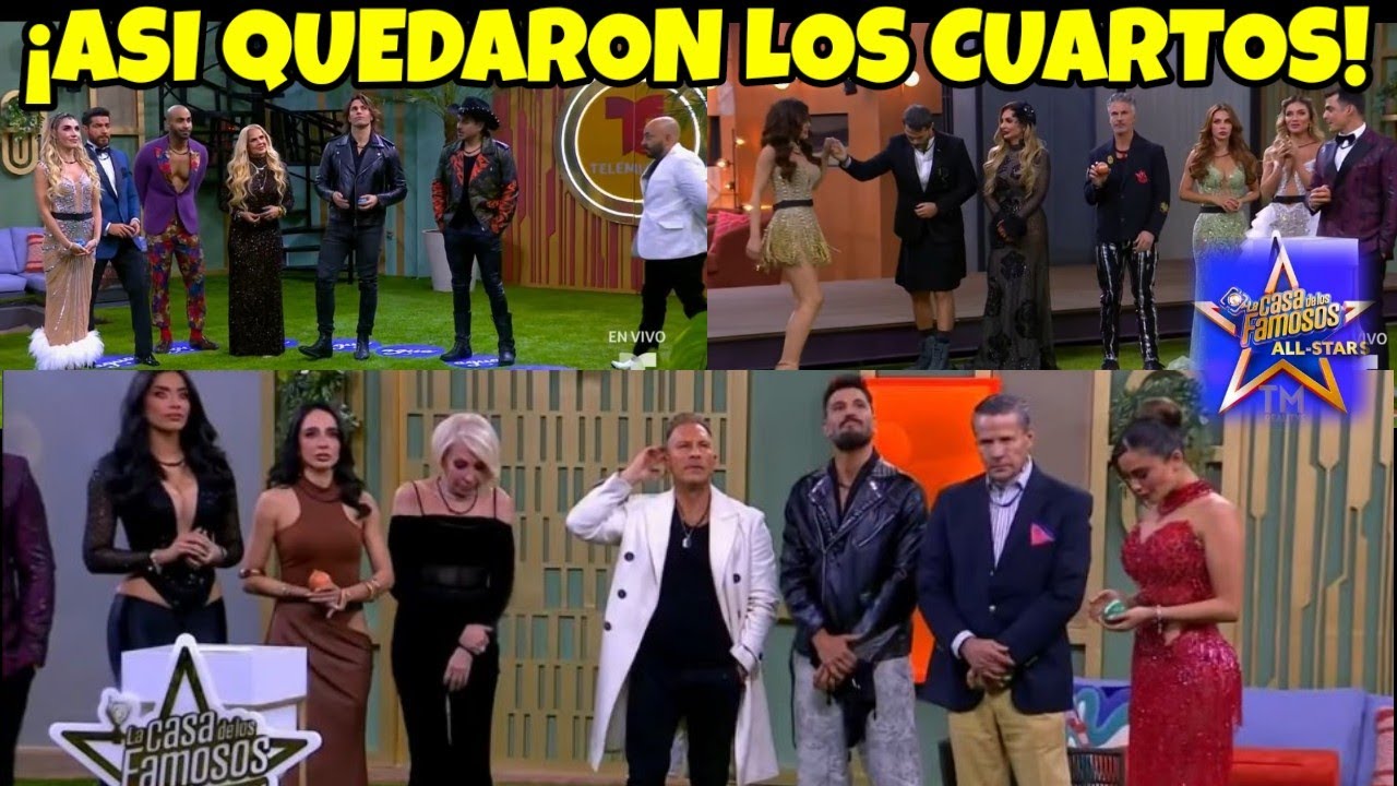 ⭐ Así quedaron conformados los cuartos en la casa de los famosos All ...
