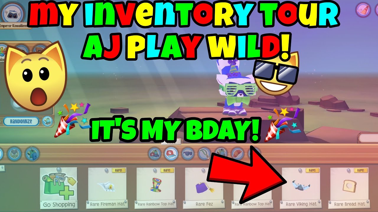 Inventory Tour And Its My Birthday! AJ Play Wild - YouTube