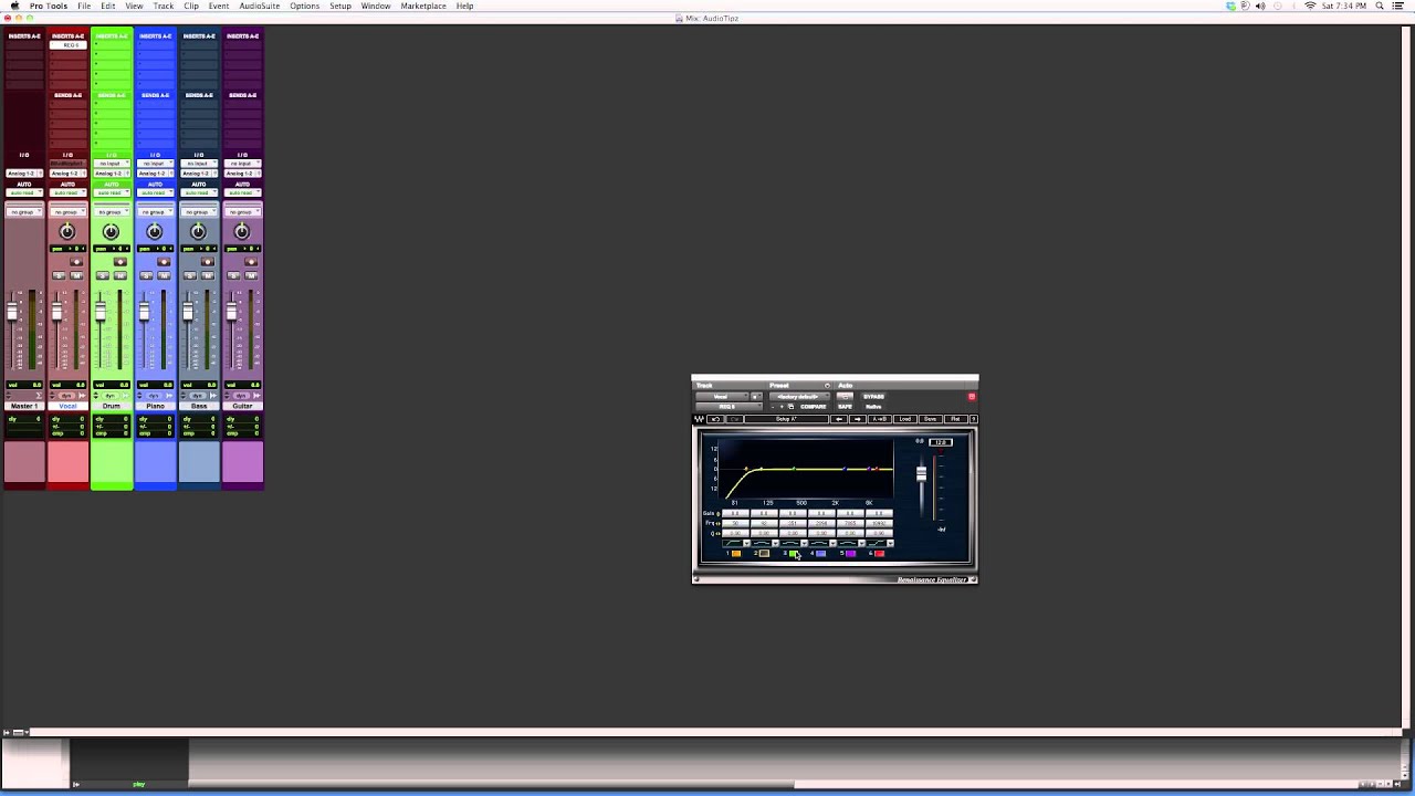 391 Overview Of The Powerful Waves REQ 6 Equalizer Inside Protools - YouTube