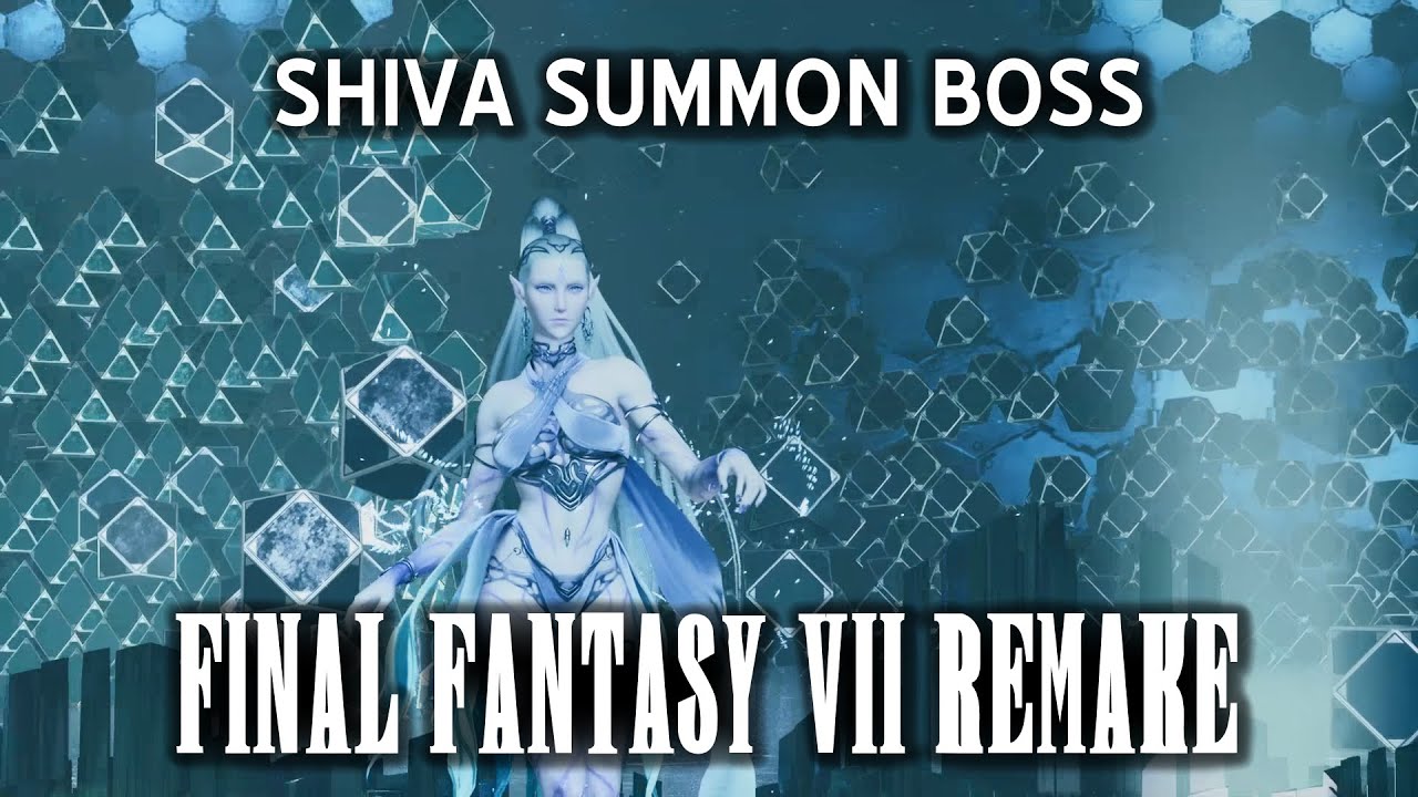 Final Fantasy VII Remake | Shiva Summon Boss Battle (PS4) - YouTube