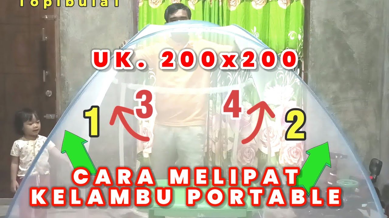 CARA MELIPAT KELAMBU PORTABLE ATAU KELAMBU LIPAT‼️GAMPANG DAN MUDAH ...