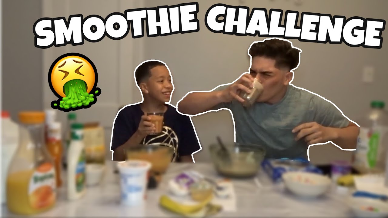 THIS SMOOTHIE CHALLENGE DID NOT END WELL! (disgusting..) - YouTube