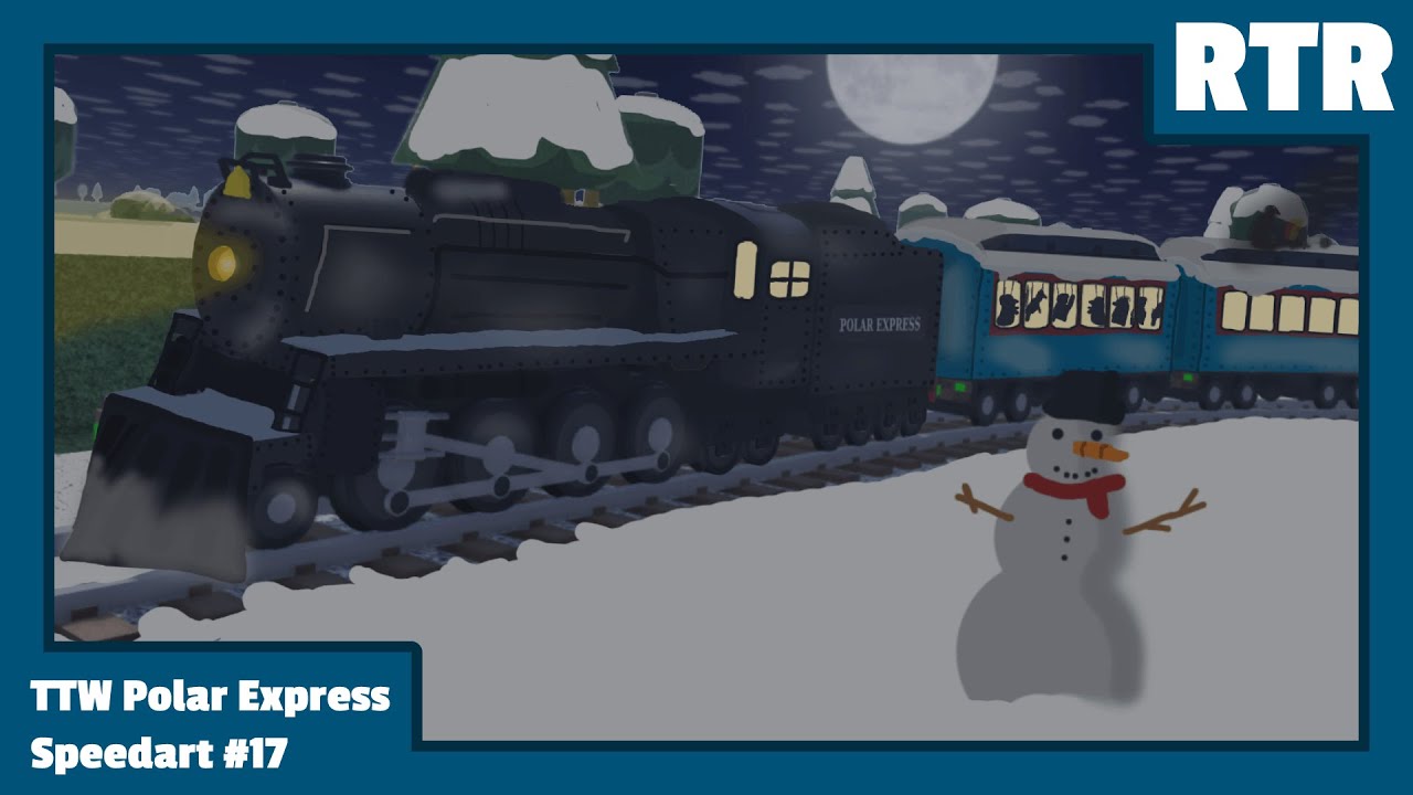 The Polar Express | ThomToys World Speed Art #17 (🎄Christmas Special🎄 ...