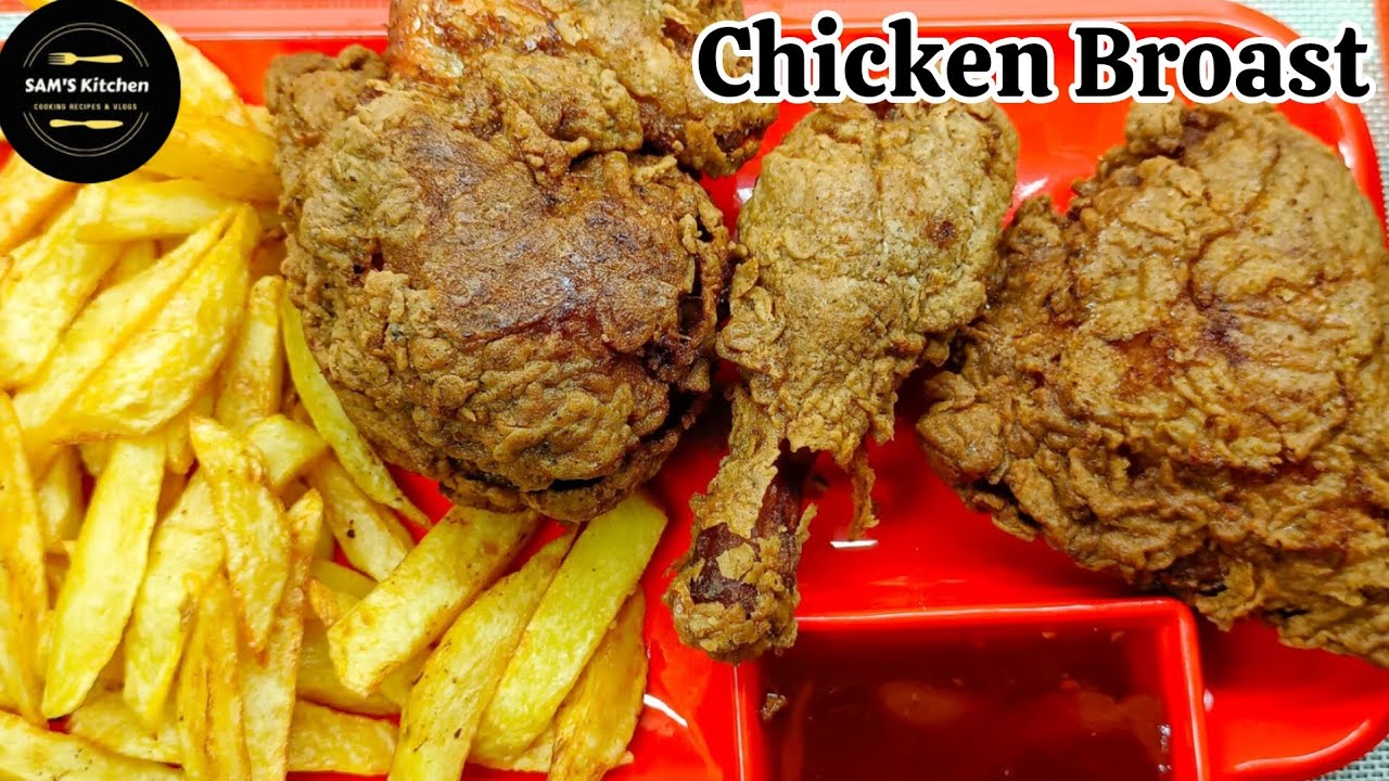Chicken Broast| Chicken Broast Recipe| Chicken Broast banane ka tarika ...