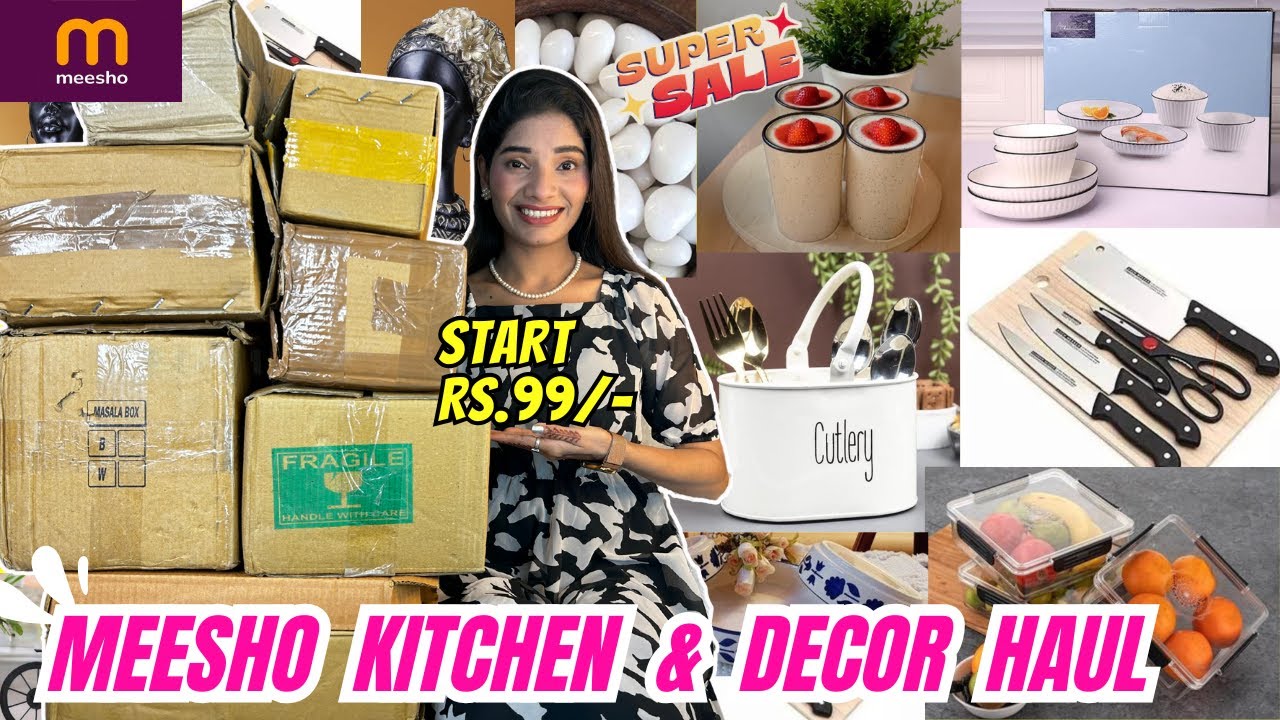 Top Meesho Kitchen and Home Decor Items You’ll Love! 🫶 - YouTube