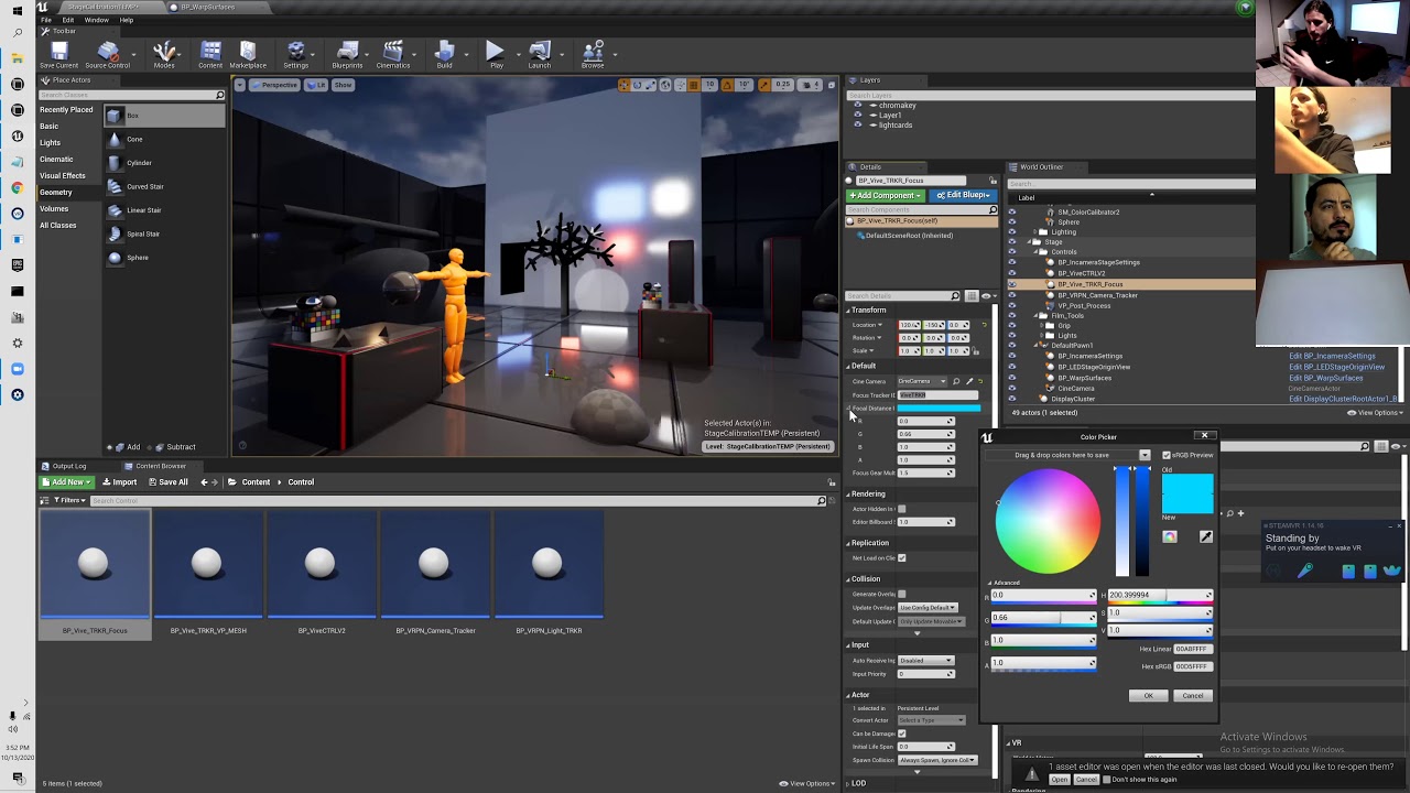 E6: Filming Tools & Tracker Controls - Virtual Production Toolkit V1 ...