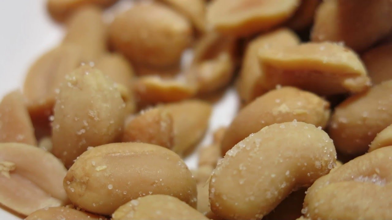 Peanut. Nuts. Macro nuts. Nuts close. Tasty nuts. - YouTube