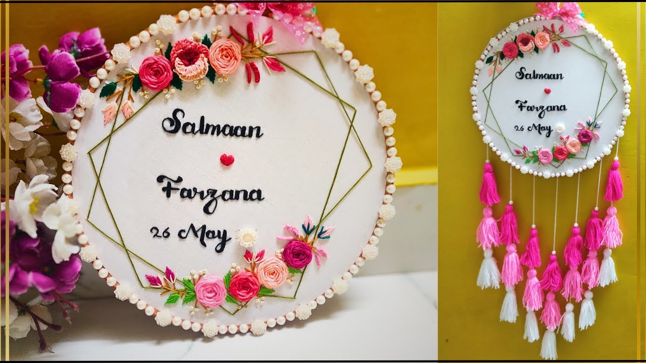 Embroidery hoop Art| Step by step tutorial | Embroidery for beginners ...