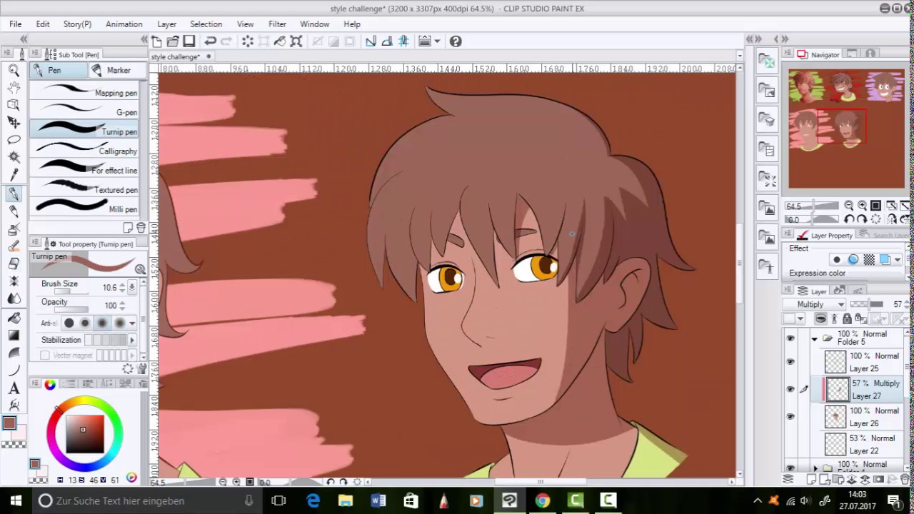 style challenge - Drawing my OC in 12 different styles - YouTube