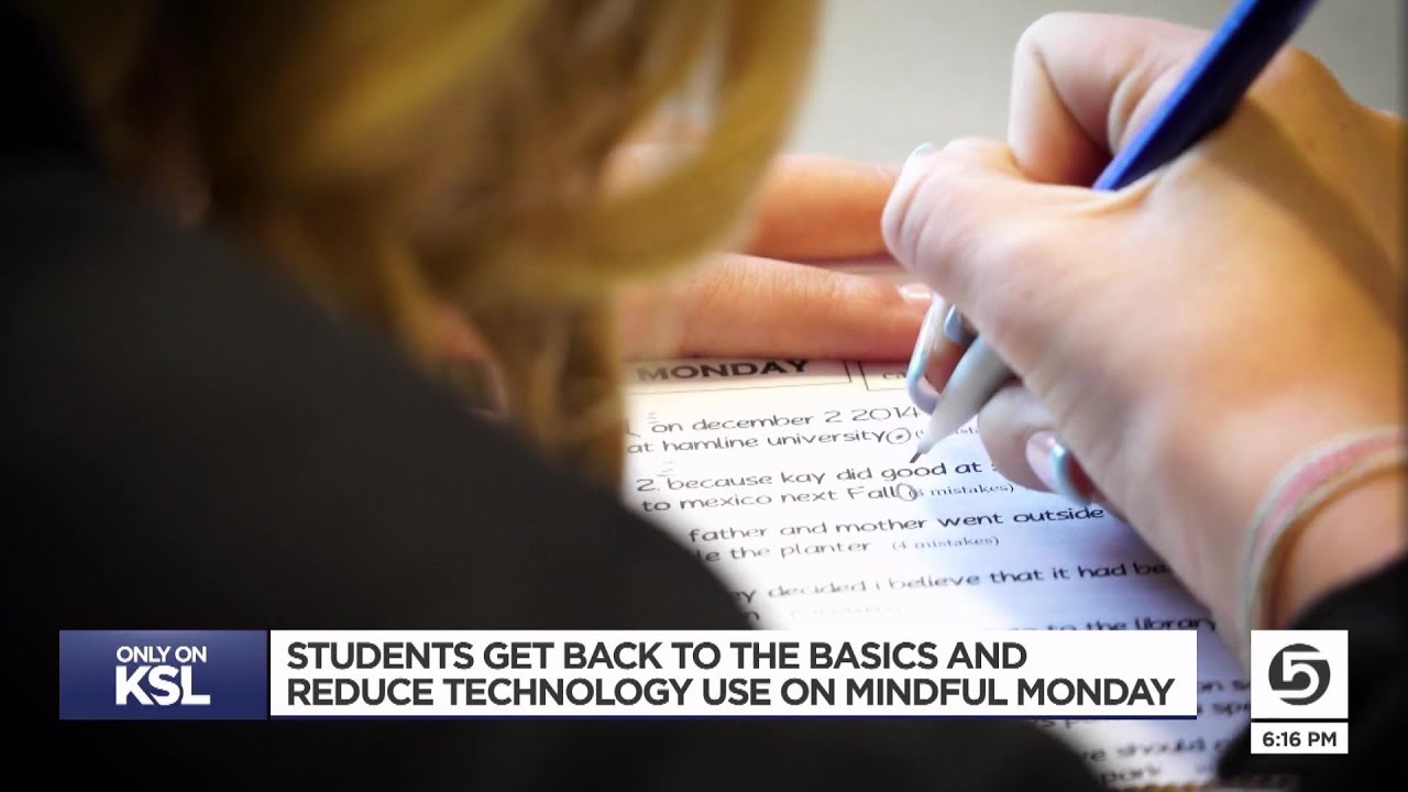 Students get back to the basics, reduce technology use on 'Mindful ...