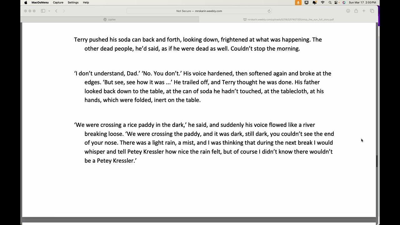 Stop the Sun By Gary Paulsen - YouTube