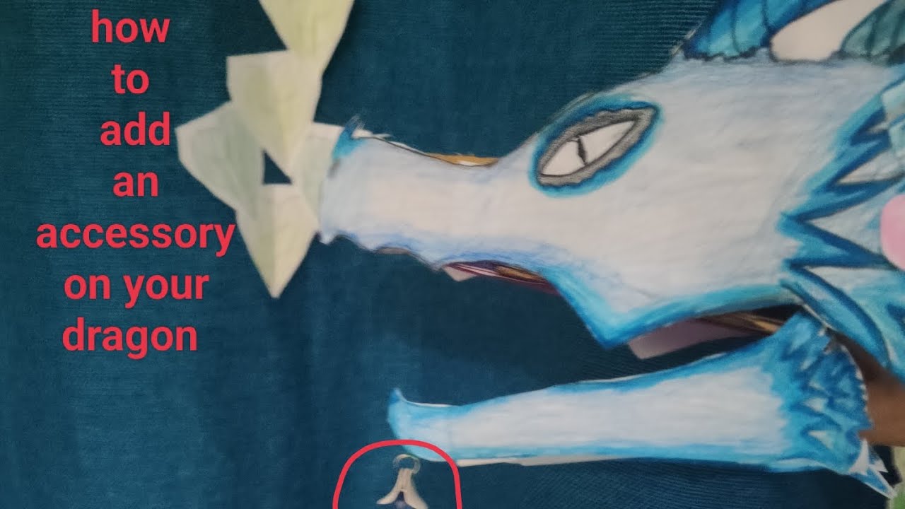 how to add an accessory on your dragon| dragon accessory| puppet - YouTube