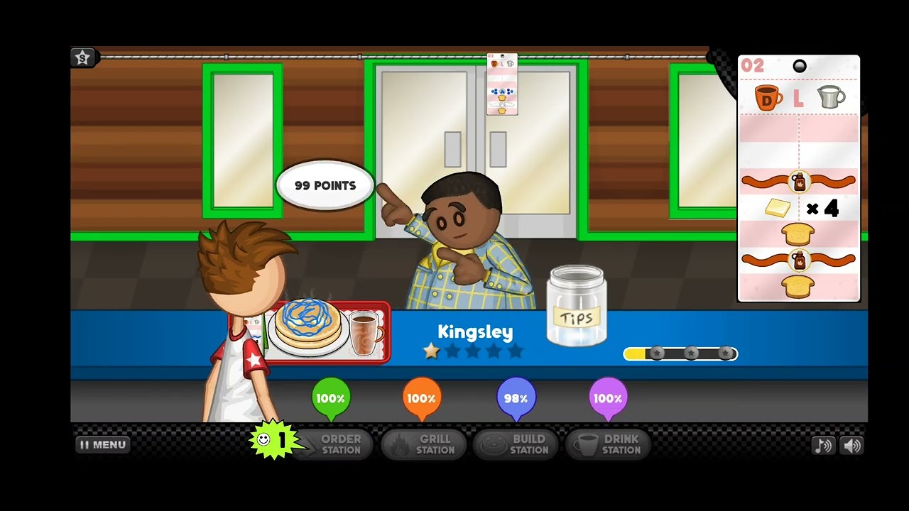 Papa's Pancakeria HD - Day 6 | Unlocking Kingsley - YouTube