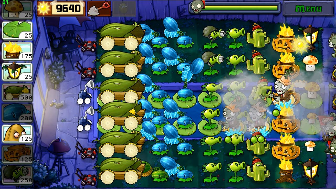 Plants vs Zombies Hack Sun Survival Mode Part 4 - YouTube