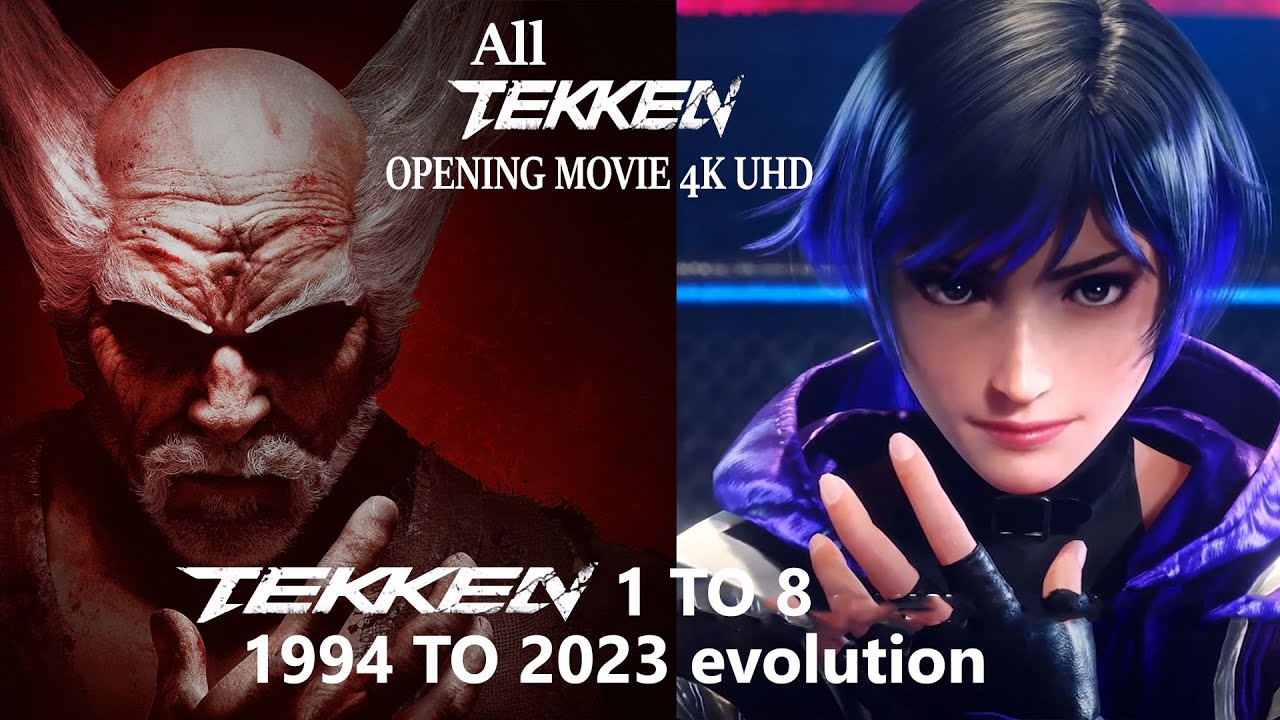 All Tekken Game opening Movie 4K UHD | tekken 1994 TO 2023 evolution # ...