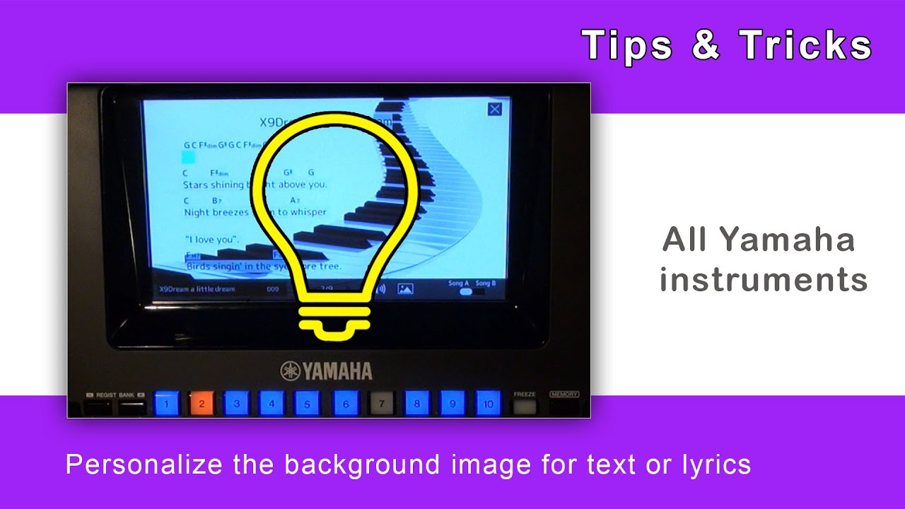 Personalize the background image for text or lyrics - YouTube