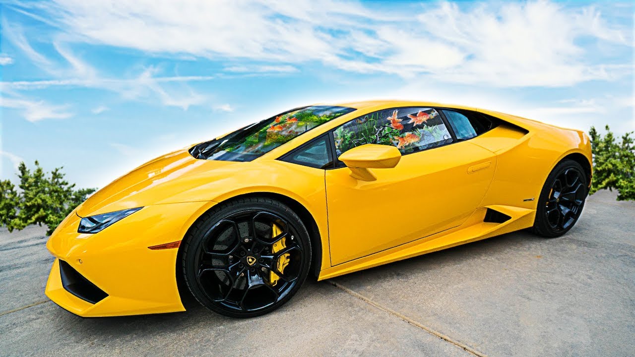 I Transformed My Lamborghini Into A Fish Tank - YouTube