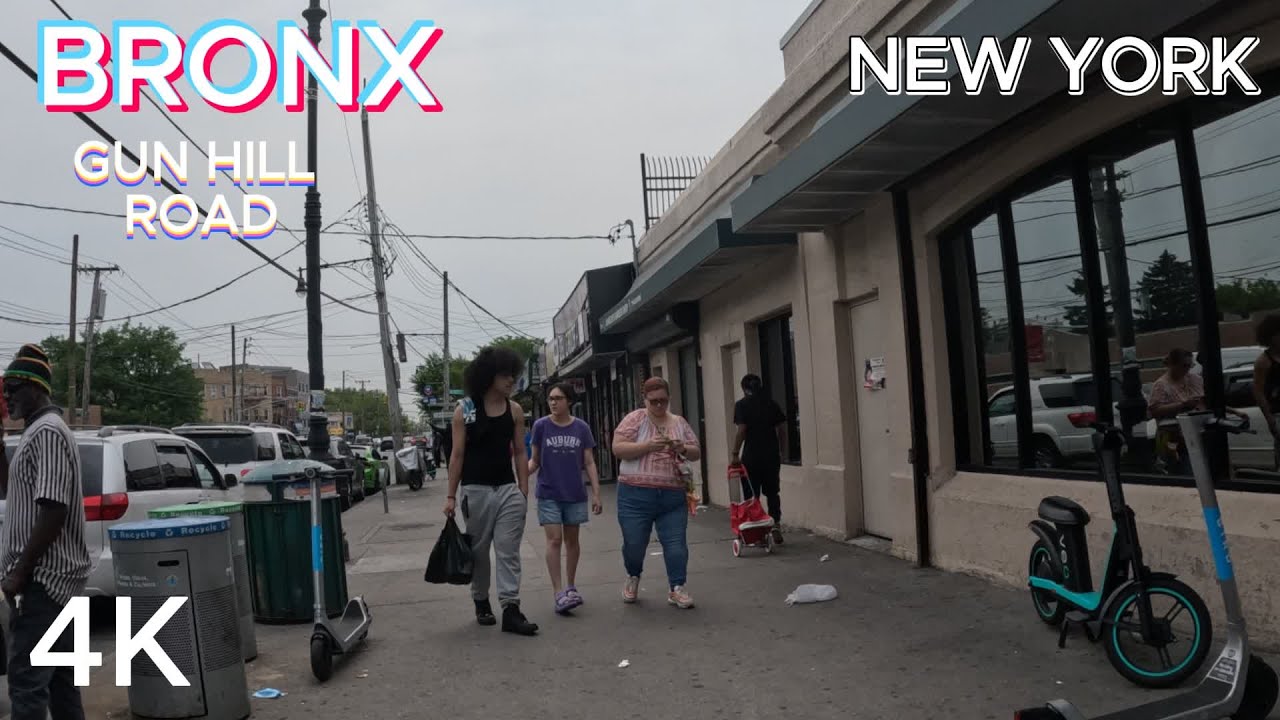 BRONX SPRING [4K] WALKING TOUR OF GUN HILL ROAD USA PT.(2) (06. 16, 23 ...
