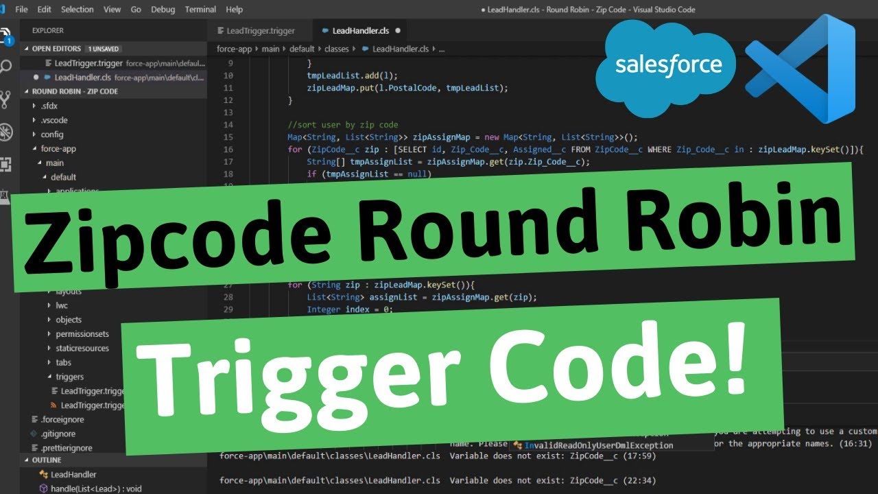 Lead Assignment by Zipcode Trigger Part 2 The Code - YouTube