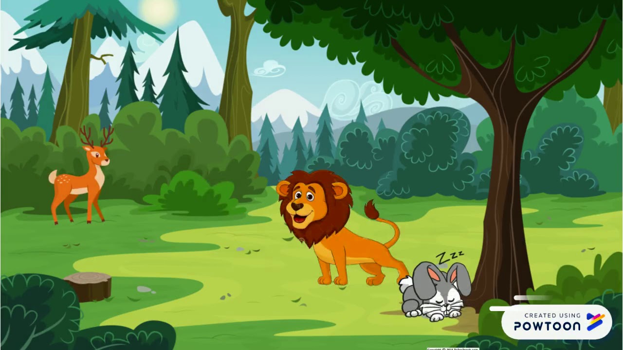 cerita pendek "singa dan arnab" - YouTube