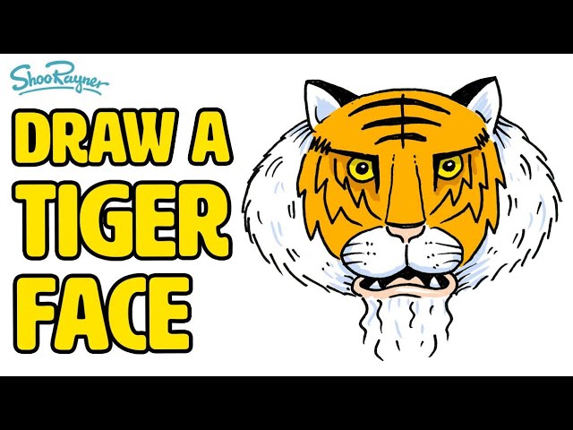 Easy Drawings Of Tigers Face How To Draw Cartoon Tigers & Realistic