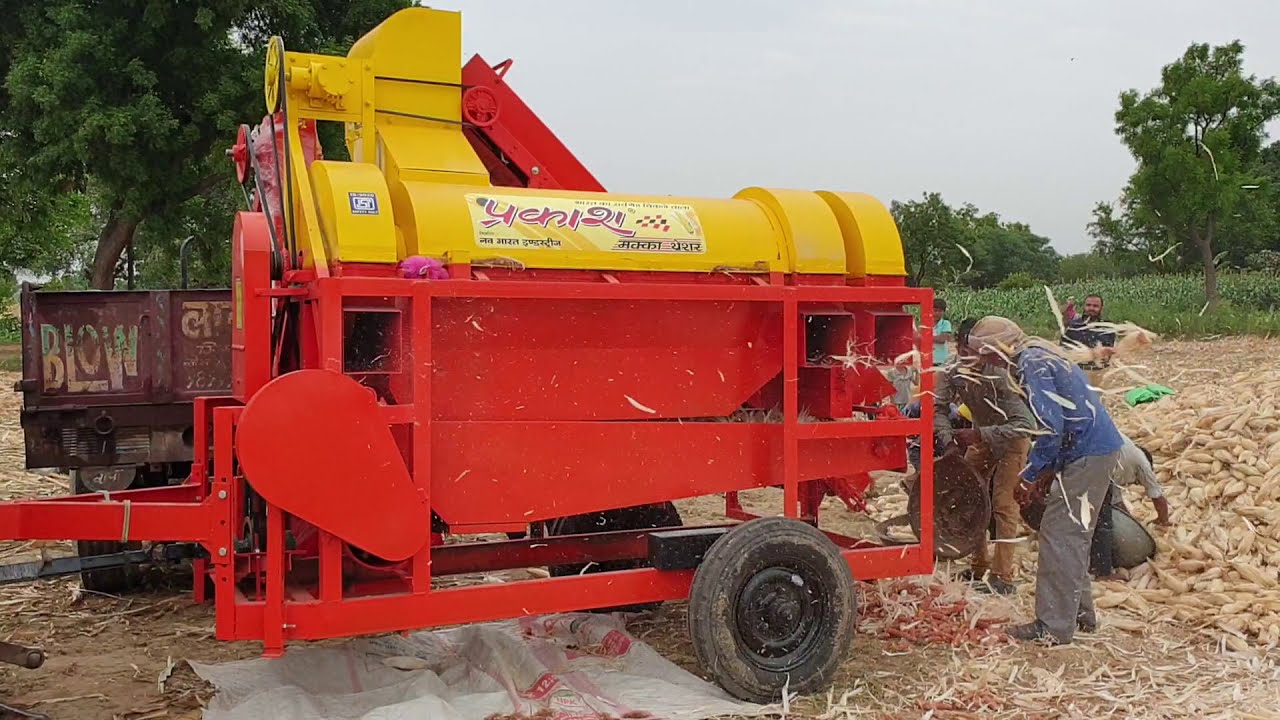 PRAKASH MAIZE SHELLER DEHUSKER THRESHER ( EASY FEED) CALL 9897591801 ...