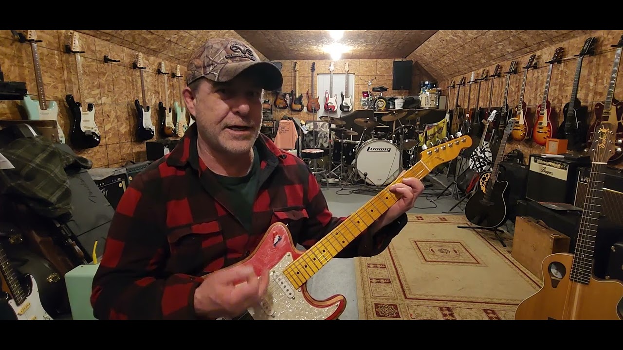 Guitar lick lesson in the key of A . cascading open string run . - YouTube