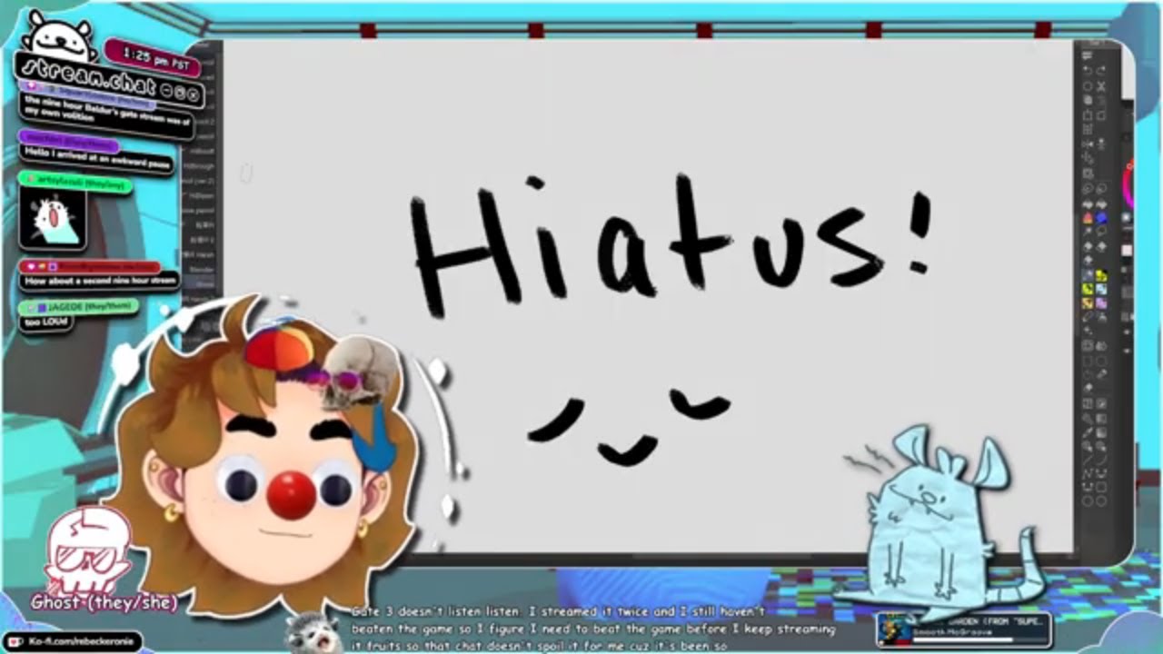 Last stream before hiatus, break time!! :' - YouTube