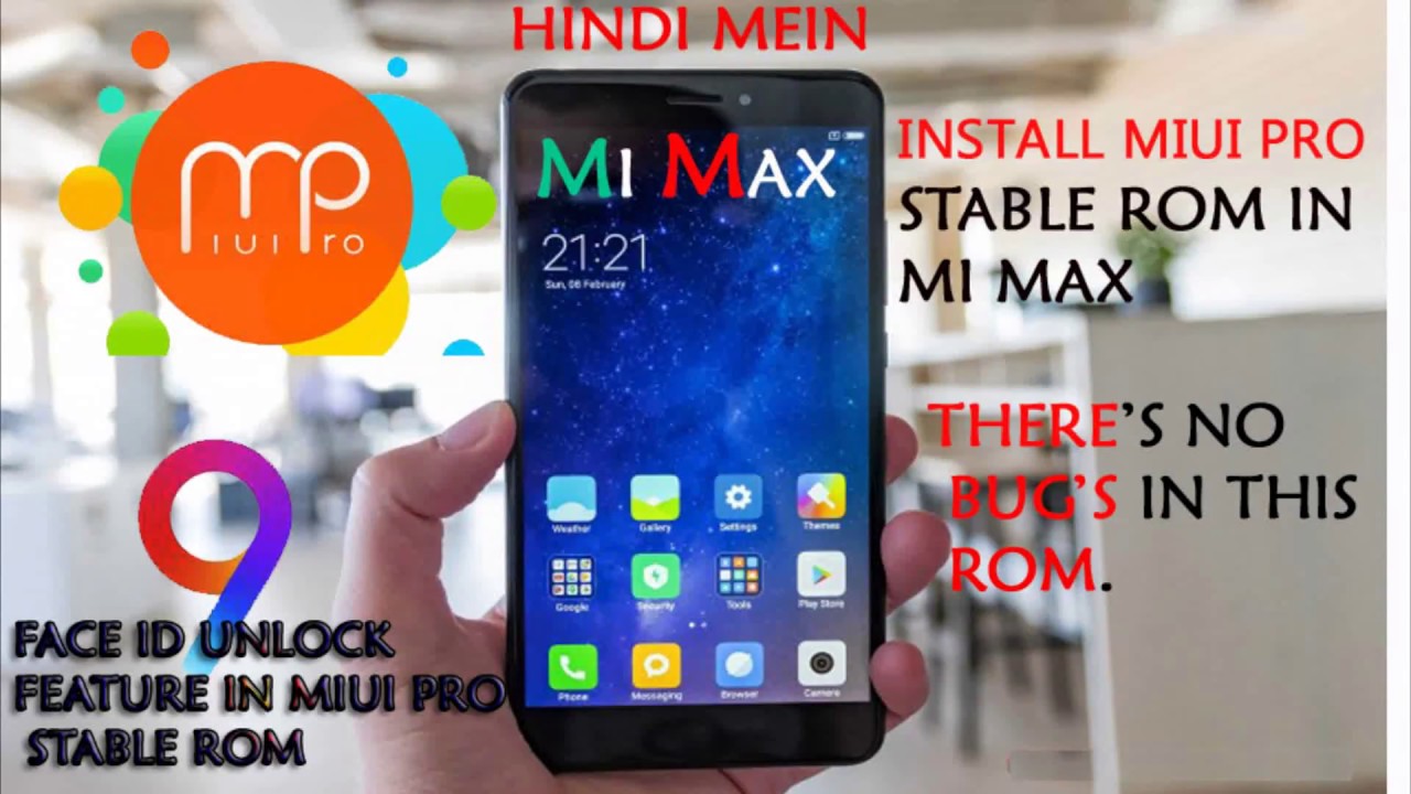 HOW TO INSTALL MIUI PRO STABLE ROM MI MAX / HINDI - YouTube