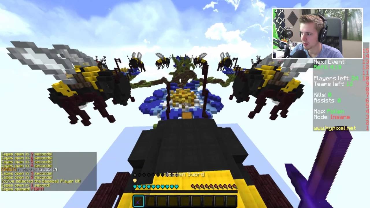 "THE GOD ROD!" Minecraft` Hypixel Skywars w/ Acidicblitzz - YouTube