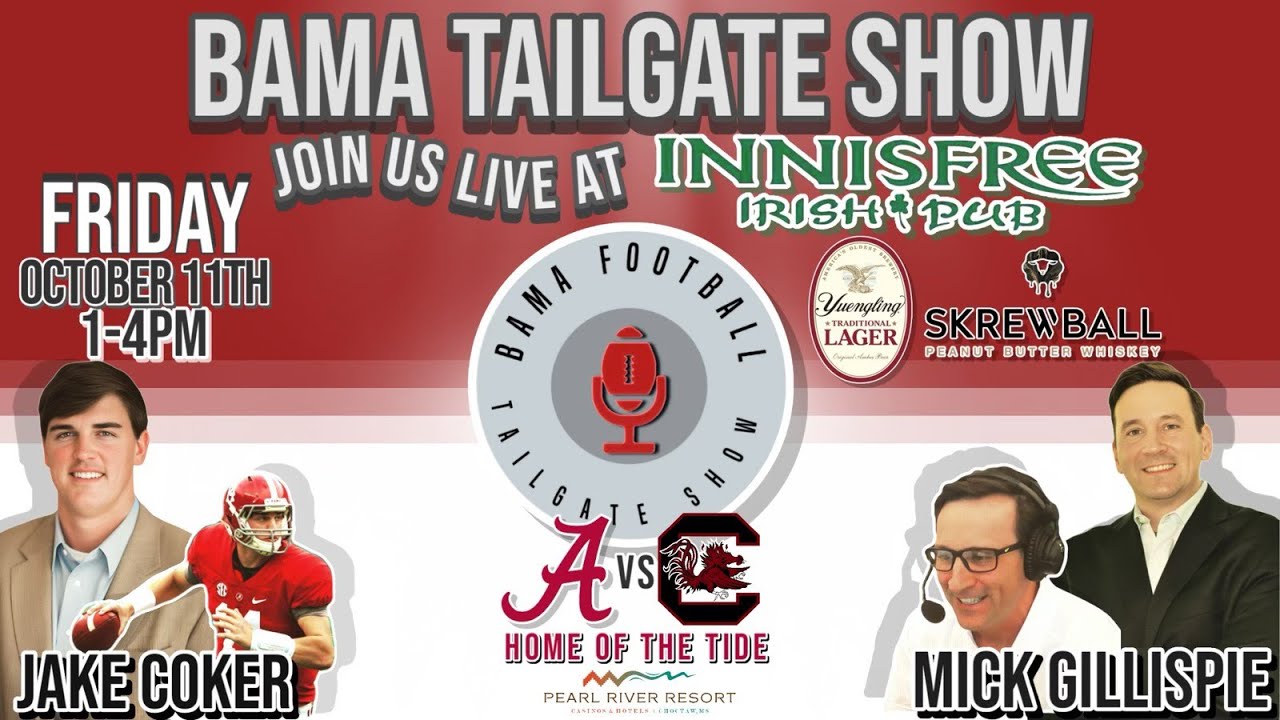 Alabama Crimson Tide vs South Carolina | Bama Tailgate Show - YouTube