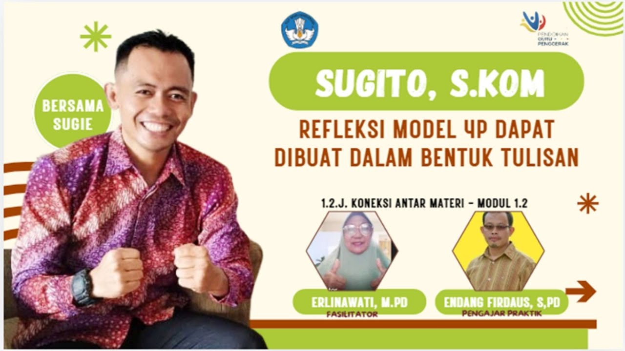 Refleksi Model 4P - Koneksi Antar Materi - Modul 1.2 - YouTube