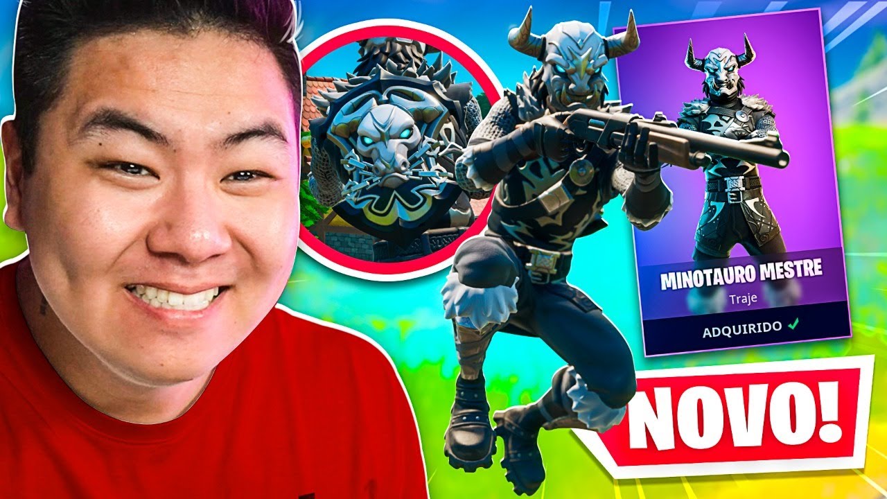 SE LIGA NESSA SKIN!! *NOVO* MINOTAURO MESTRE CHEGOU NO FORTNITE!! - YouTube