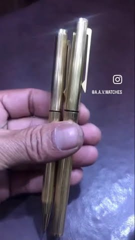 Vintage Germany Senator pens gold plated - YouTube