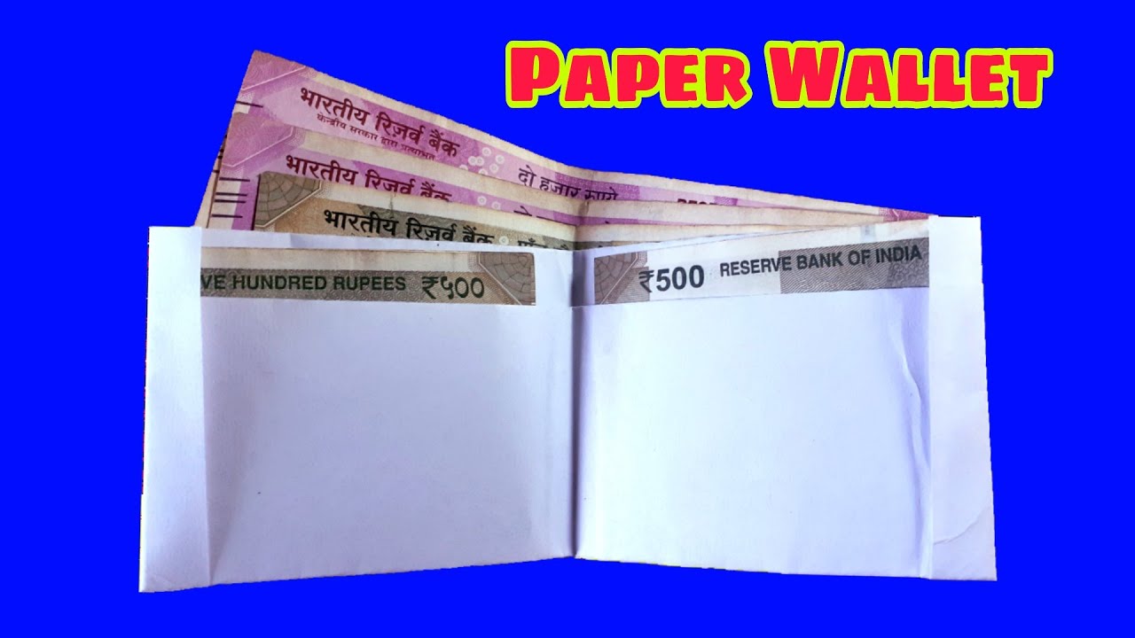 How To Make A Paper Wallet Kagaj Se Purse Kaise Banaen how-to-make-a-paper-wallet-kagaj-se-purse-kaise-banaen