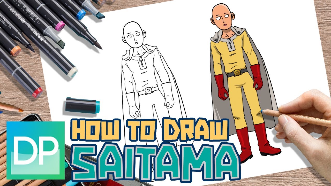 [DRAWPEDIA] HOW TO DRAW SAITAMA FROM ONE PUNCH MAN - STEP BY STEP ...