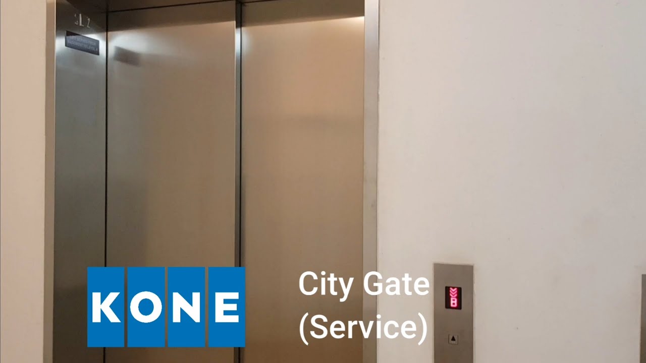 KONE service lifts at City Gate - YouTube